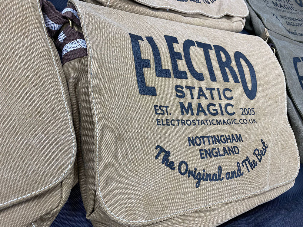 Vintage Canvas Despatch Bag — electrostaticMAGIC